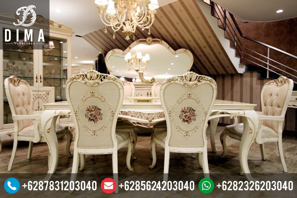 Meja Makan Klasik Minimalis Mewah Murah Model Terbaru DF-0022 – WA +62 ...