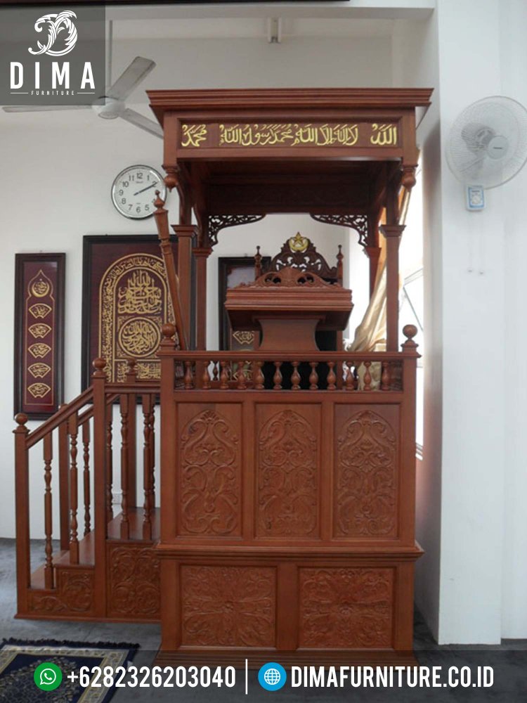 Furniture Jepara Mimbar Masjid Jati Natural Murah DF-1211