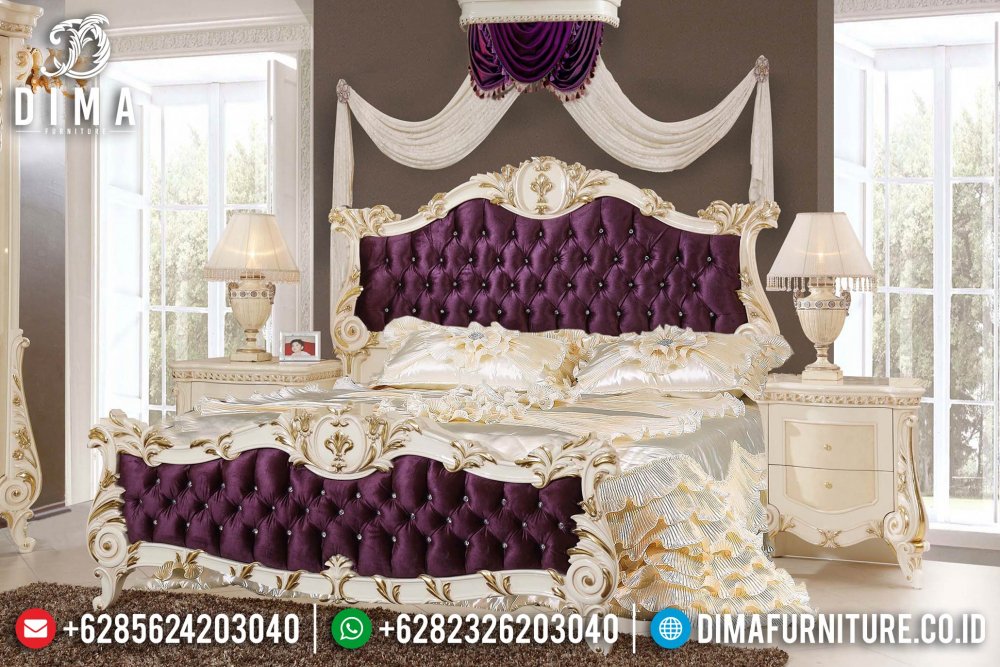 Kamar Set Mewah Minimalis Ukiran Jepara Terbaru Putih Emas DF-0372 – WA ...