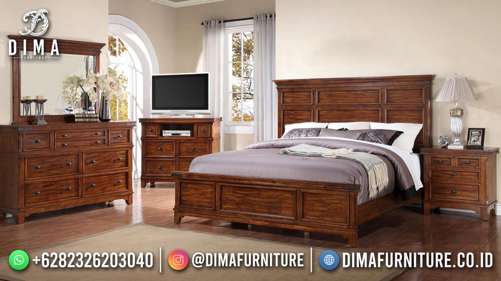 Kamar Set Minimalis Jati Natural Style Meubel Jepara DF-2059